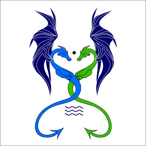 Fantasy dragon Royalty Free Vector Image - VectorStock