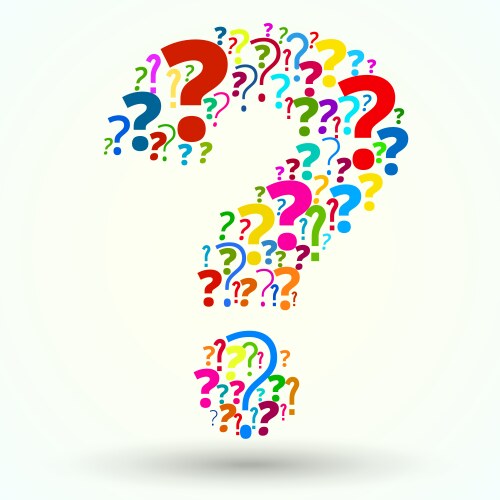 Abstract question mark colorful symbol Royalty Free Vector