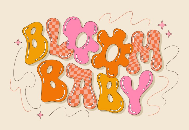 Baby in bloom Vector Images & Graphics for Commercial Use | VectorStock