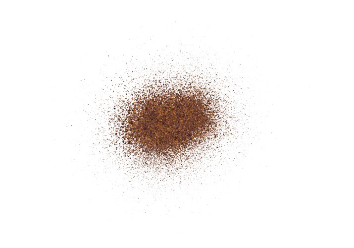 Coffee or chocolate powder flying dust particles Vector Image