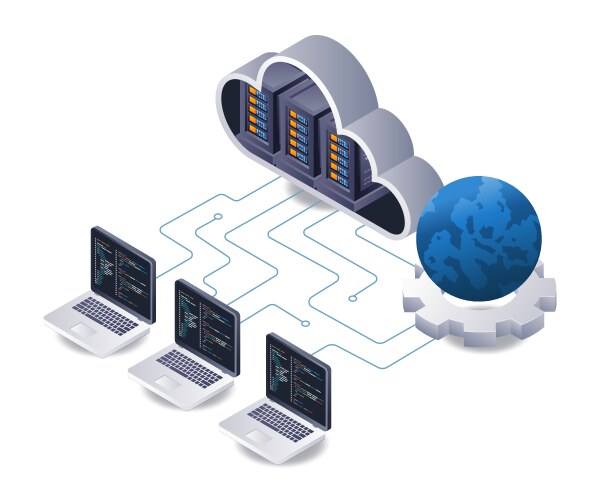 Computer Network Vector Images Over 800 000