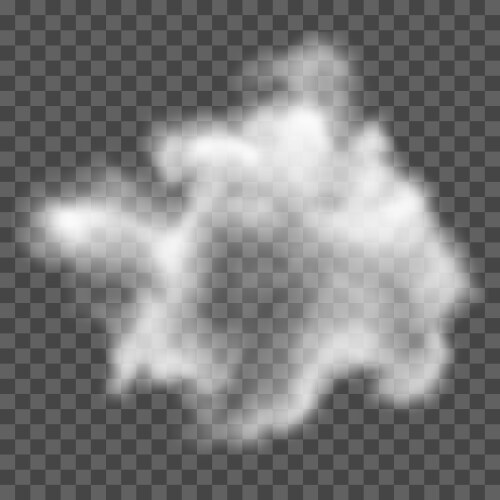 Fog on transparent background Royalty Free Vector Image