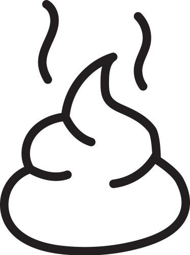 Manure fertilizer icon outline style Royalty Free Vector