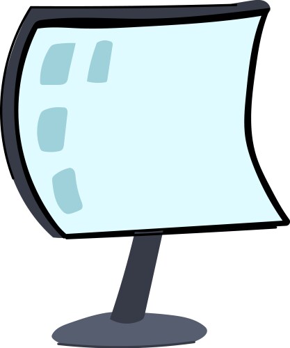 Display flexible screen cartoon Royalty Free Vector Image