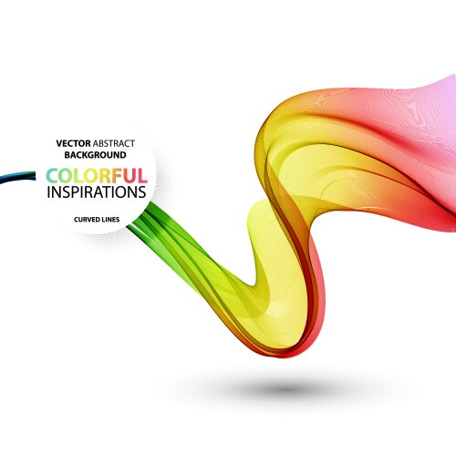 Abstract Backdrop With Wave Gradient Lines Vector Image