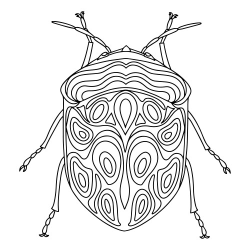 Mandala Insect Coloring Page Vector Images (over 150)