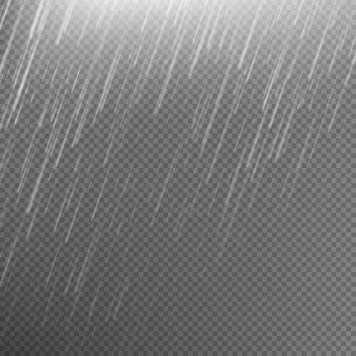 Realistic falling rain background Royalty Free Vector Image