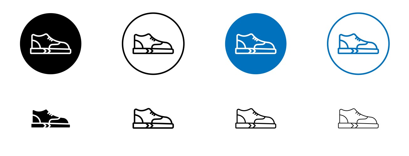 Shoes icon set Royalty Free Vector Image - VectorStock