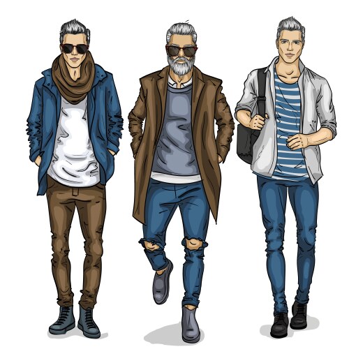 Man model Royalty Free Vector Image - VectorStock