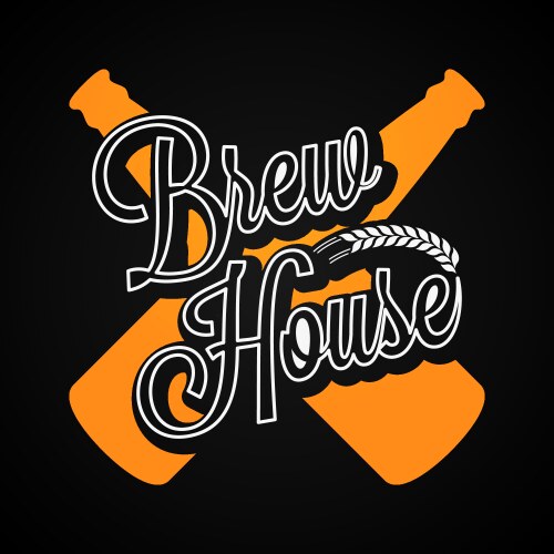 Beer house logo Royalty Free Vector Image - VectorStock