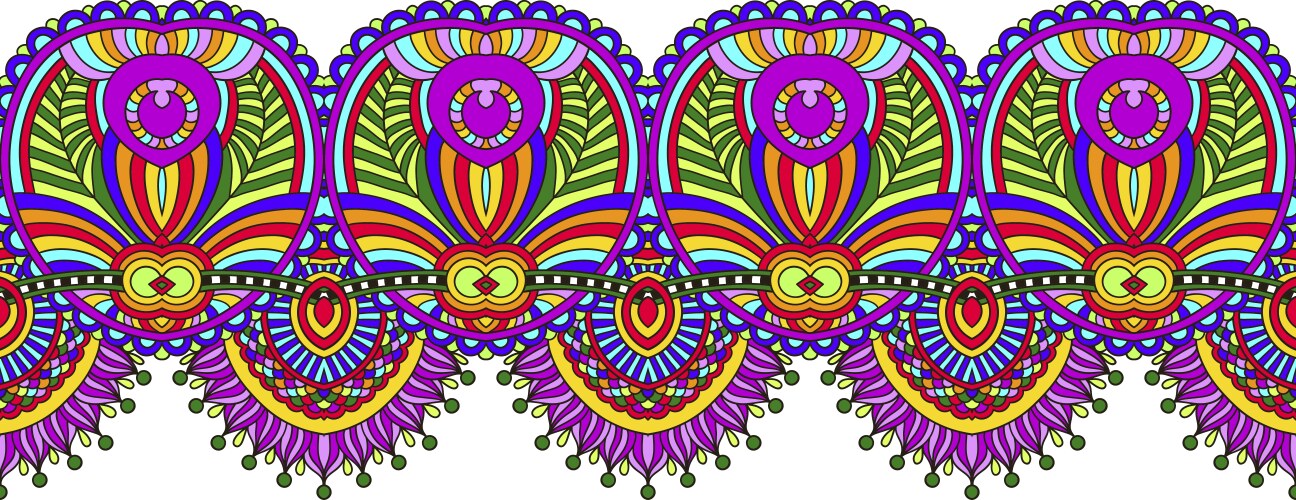 Decorative ornate design stripe pattern ethnic Vector Image