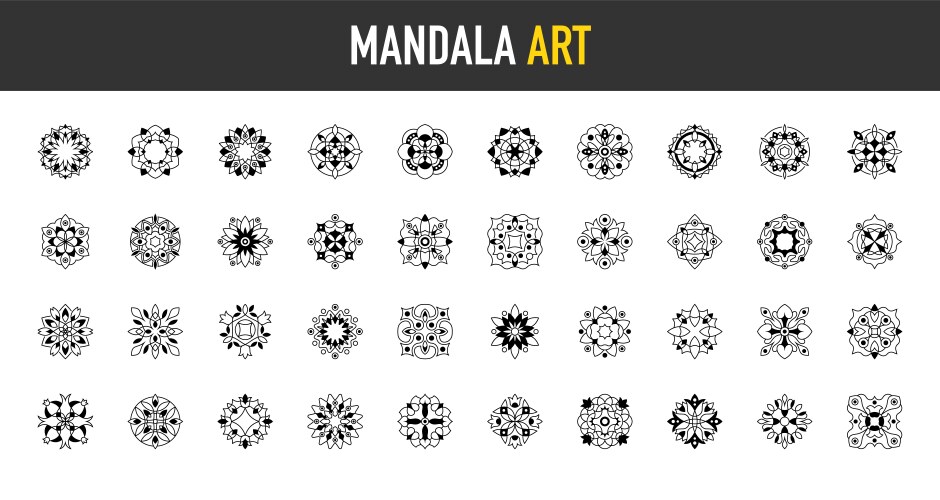 Simple Mandala Designs Vector Images (over 16,000)
