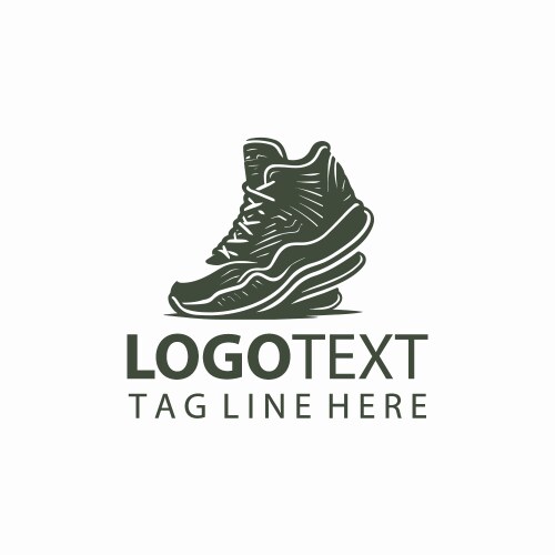 Sneaker logo Royalty Free Vector Image - VectorStock