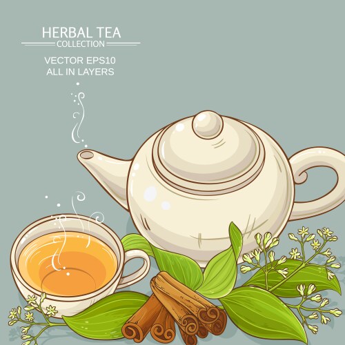 Cinnamon tea Royalty Free Vector Image - VectorStock