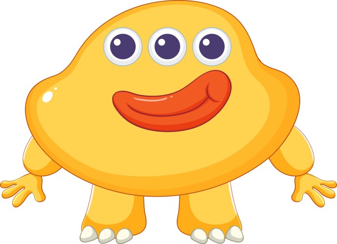 Monster Cartoon Three Eyed Vector Images (over 300)
