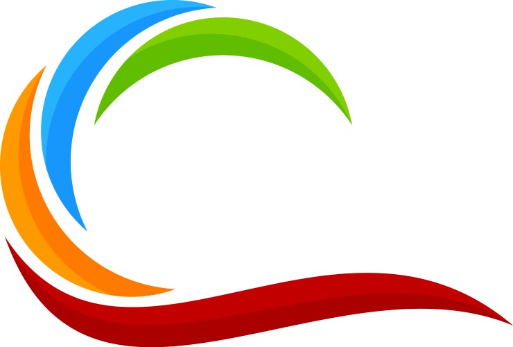 Color star logo icon design Royalty Free Vector Image