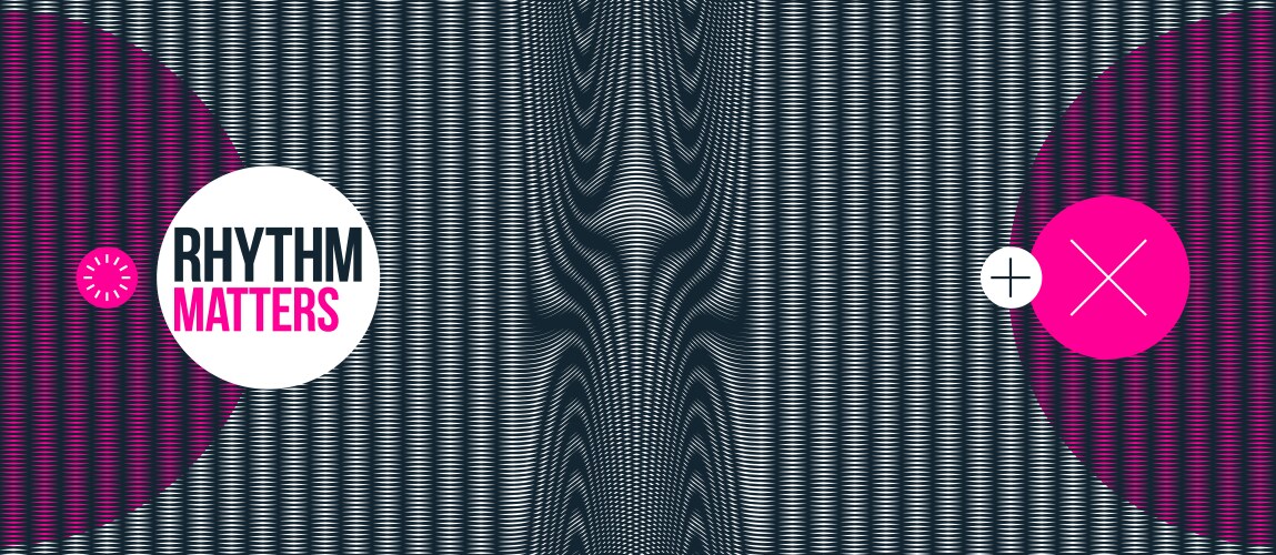 Moire pattern op art background relaxing hypnotic Vector Image