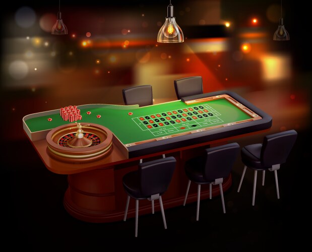 Realistic casino roulette template Royalty Free Vector Image