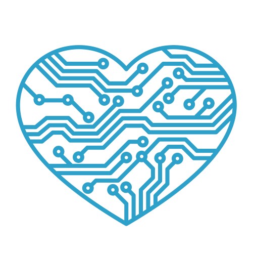 Technology love Royalty Free Vector Image - VectorStock