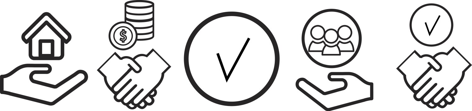 Display of trust loop concept icon Royalty Free Vector Image