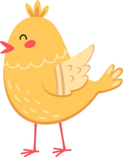 Border design with chicken on the farm Royalty Free Vector