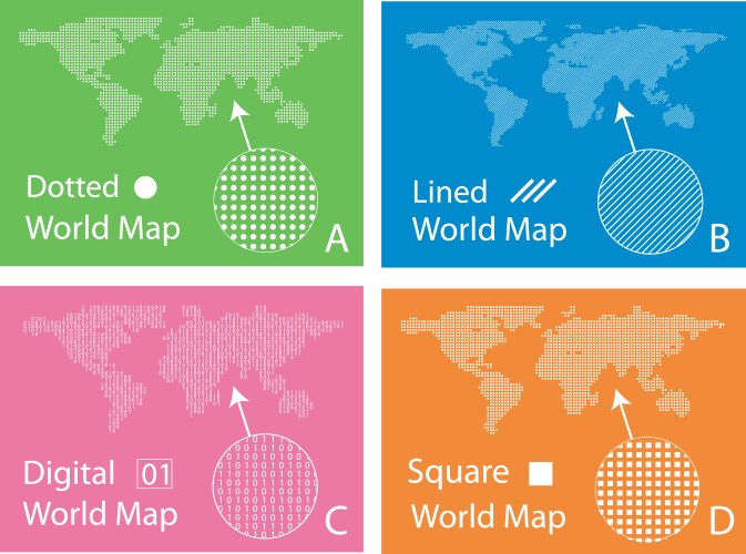 Africa 3d polygonal website template map Vector Image