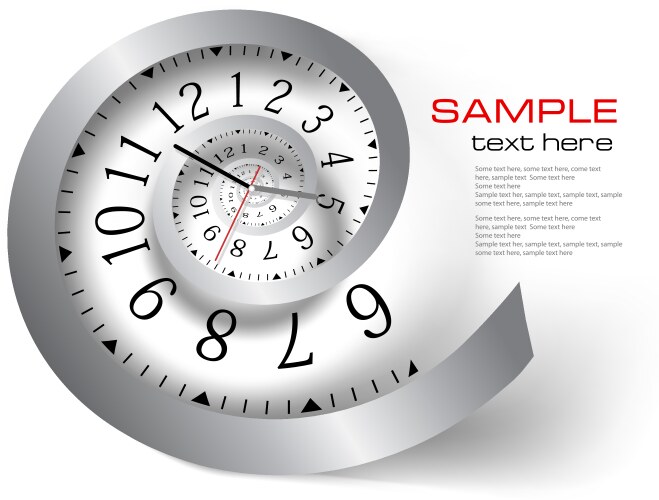 Infinity time Royalty Free Vector Image - VectorStock