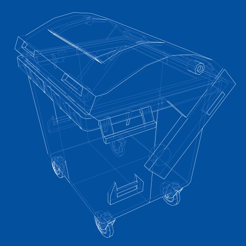 Dumpster drawing Vector Images & Graphics for Commercial Use | VectorStock