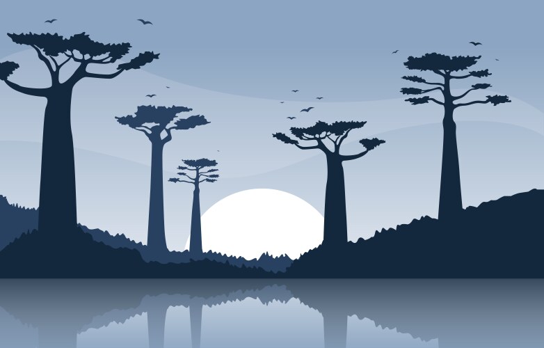 Baobab Tree Vector Images (over 2,000)