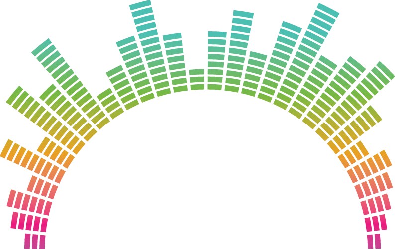 Music note and sound effect logo icon Royalty Free Vector