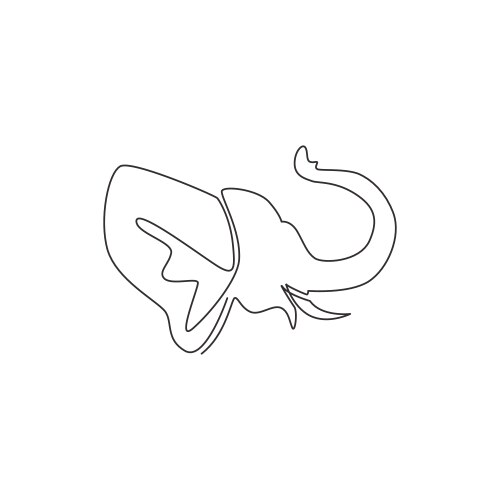 One Line Drawing Elephant Vector Images (over 370)