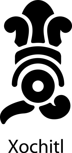 Xochitl symbol Royalty Free Vector Image - VectorStock