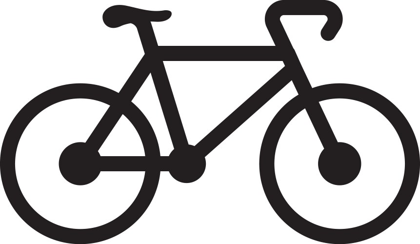 Point bike logo icon design Royalty Free Vector Image
