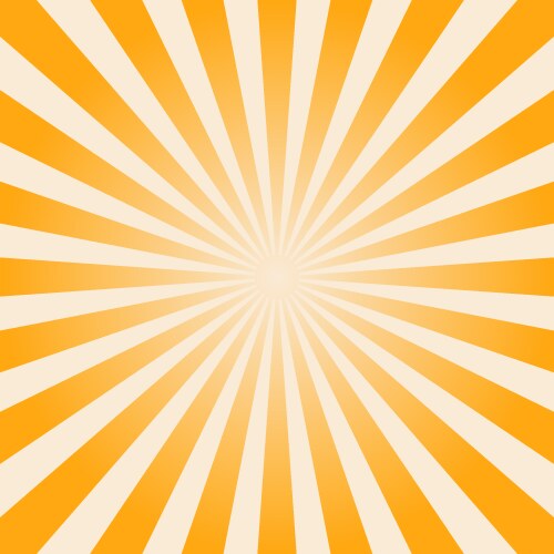 Ray retro background yellow colored rays stylish Vector Image