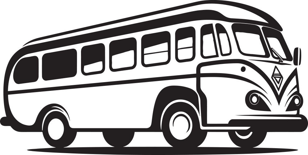 Commuter bus route map in format cute stop Vector Image
