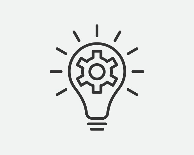 Light dimmer icon line trendy design electricity Vector Image