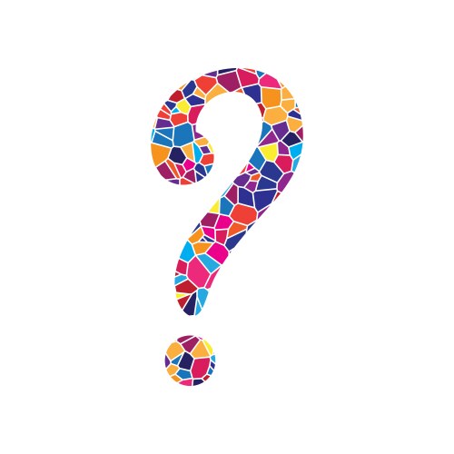 Cartoon question mark made of coiled cowboy rope Vector Image