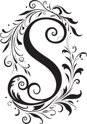 Stylish Font Letter S Vector Images (over 5,800)