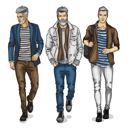 Man model Royalty Free Vector Image - VectorStock