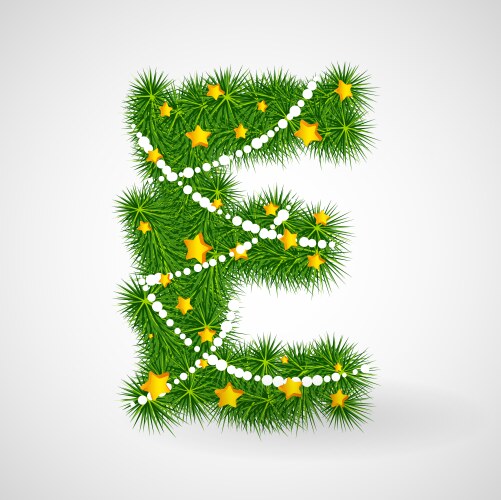 Christmas alphabet c Royalty Free Vector Image