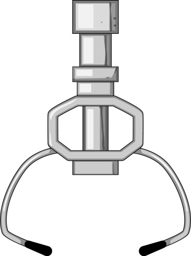 Mechanical claw machine cartoon Royalty Free Vector Image