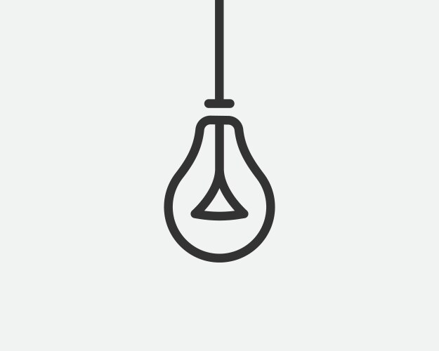 Light dimmer icon line trendy design electricity Vector Image