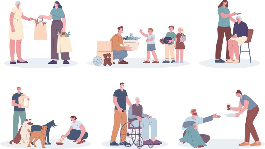 Helping Old People Vector Images (over 7,900)