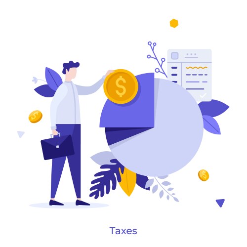 Debt burden concept Royalty Free Vector Image - VectorStock