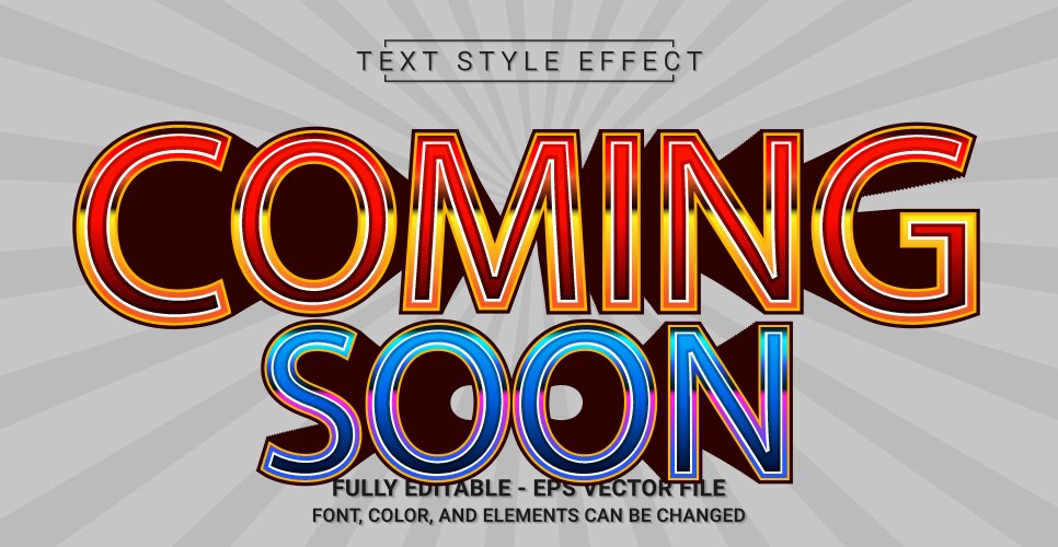 Editable text style effect - moon theme Royalty Free Vector