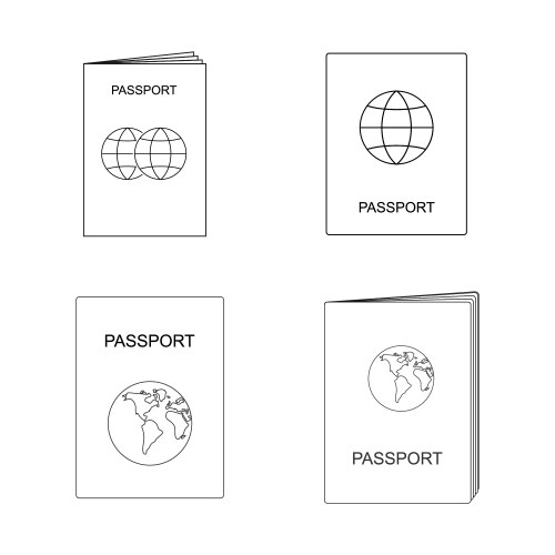 Blank Passport Page Vector Images (over 590)