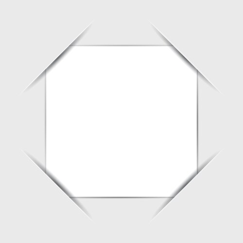 Square photo picture frame border Royalty Free Vector Image
