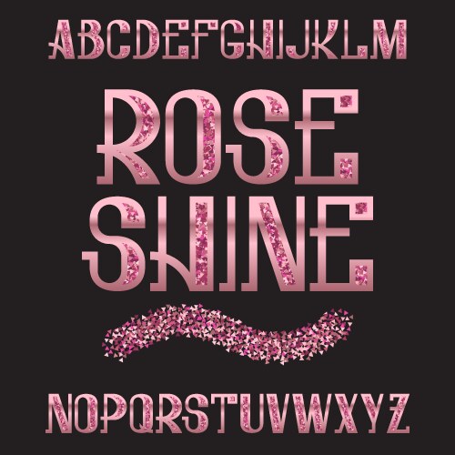 Rose Gold Font Vector Images (over 1,700)