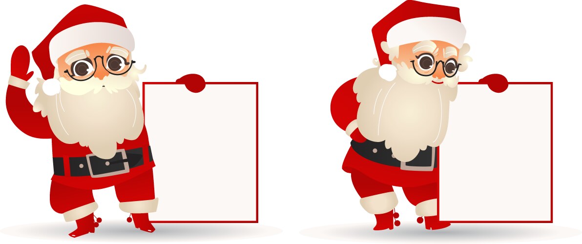 Frame with santa claus theme 3 Royalty Free Vector Image