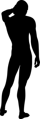 Standing photographer silhouette Royalty Free Vector Image